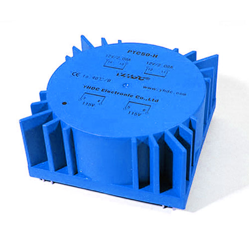 PCB toroidal transformer PTC50 110Vx2/115Vx2 50VA – PowerUC