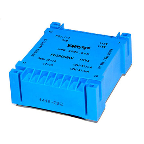 PU series flat type isolation transformer PU3908BW 110V×2/115V×2 10VA ...